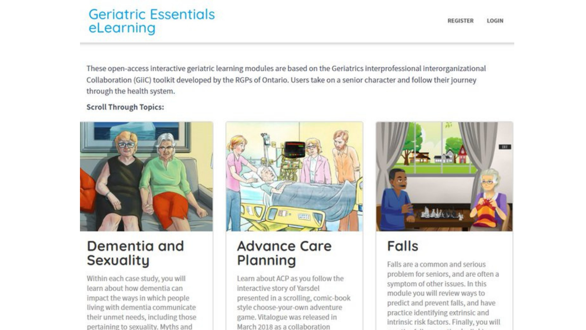 Geriatric Essentials eLearning - Healthy Aging CORE Alberta